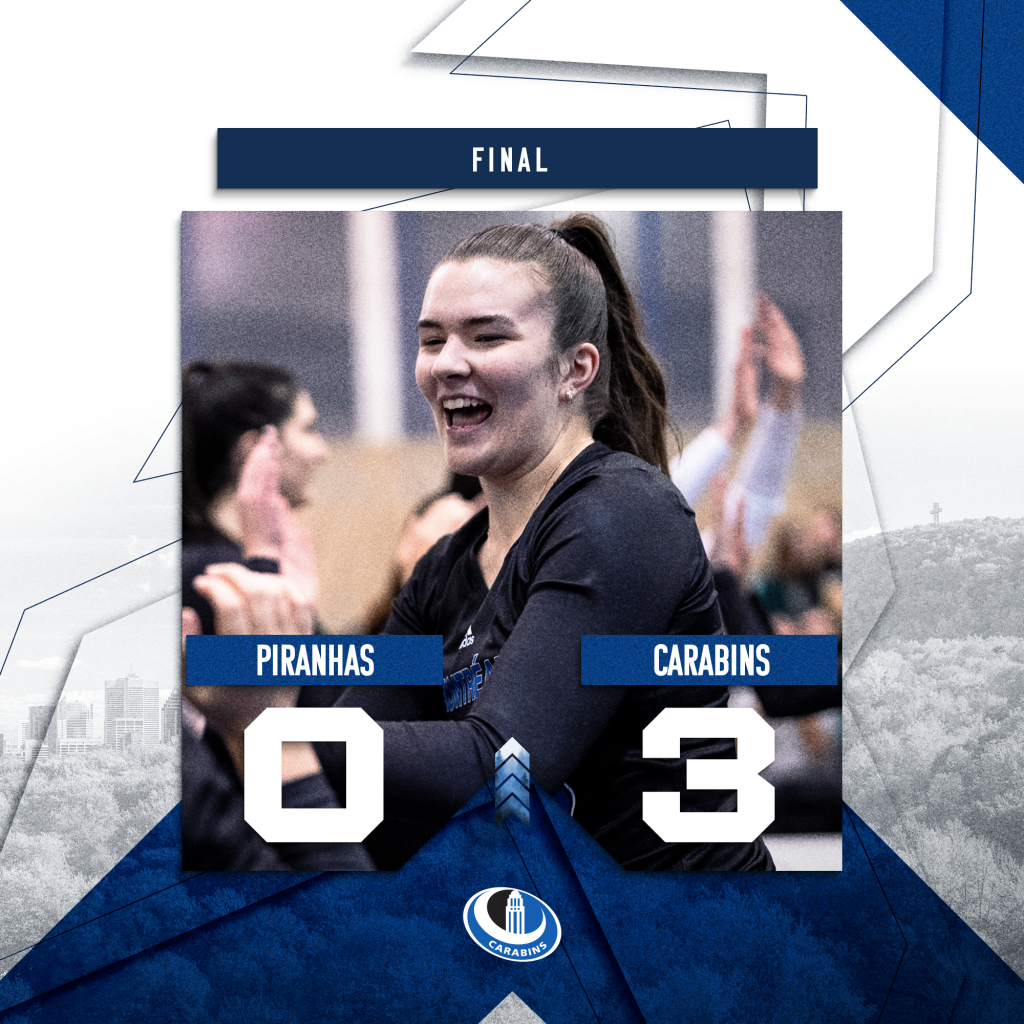 Les Carabins dévorent les Piranhas - Volleyball féminin